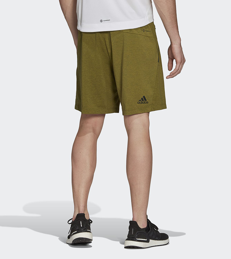 Buy Adidas Train Icons 3 Bar Training Shorts In Green 6thStreet Qatar