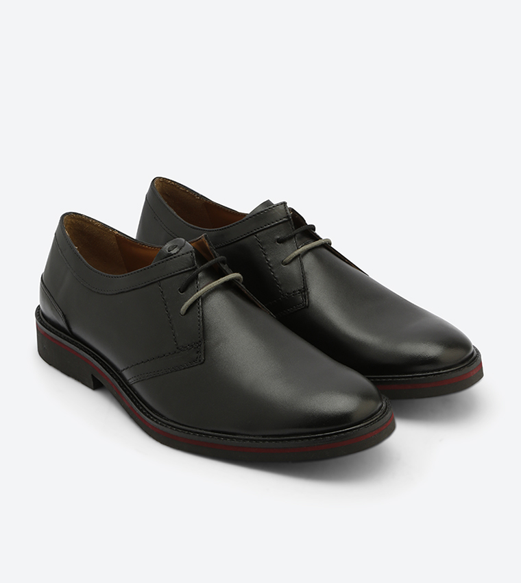 Buy Hush Puppies Hank Edwin Oxford Shoes Black HM01339 001 In Black ...