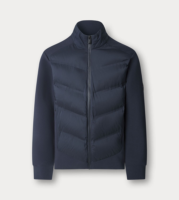 Buy Hackett SONIC High Neck Puffer Jacket In Navy | 6thStreet UAE