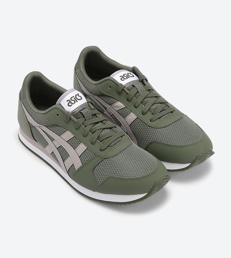 Buy Asics Side Branding Details Round Toe Lace Up Closure Sneakers ...