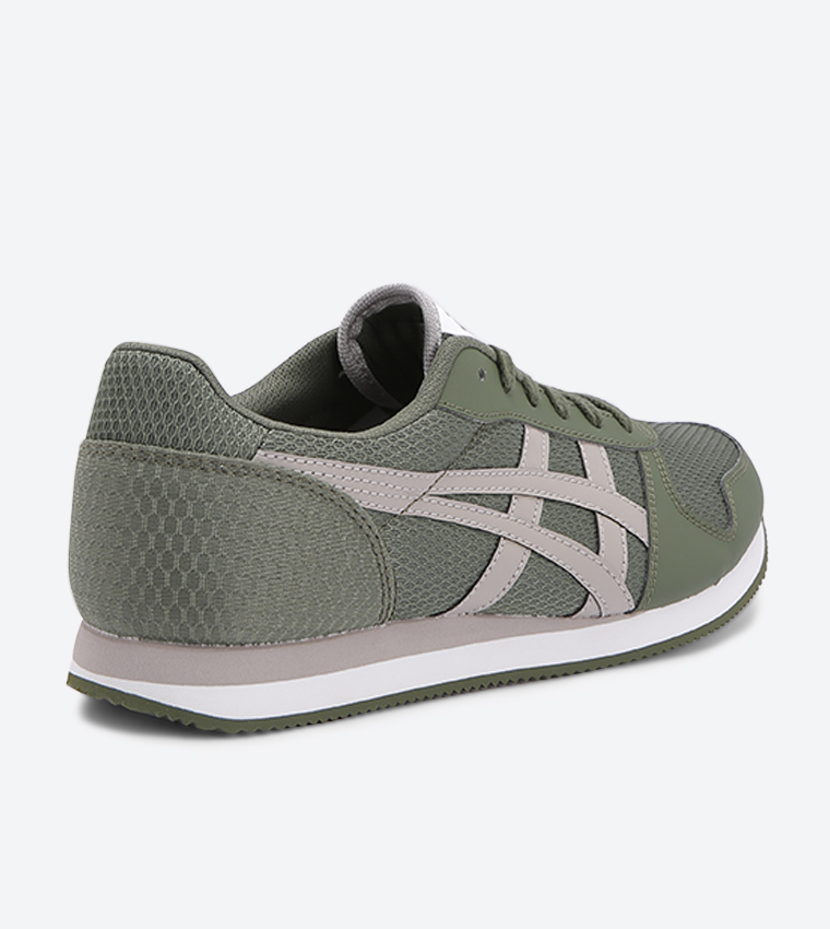 Buy Asics Side Branding Details Round Toe Lace Up Closure Sneakers ...