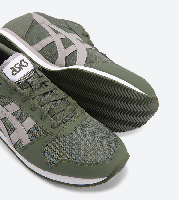 Buy Asics Side Branding Details Round Toe Lace Up Closure Sneakers ...