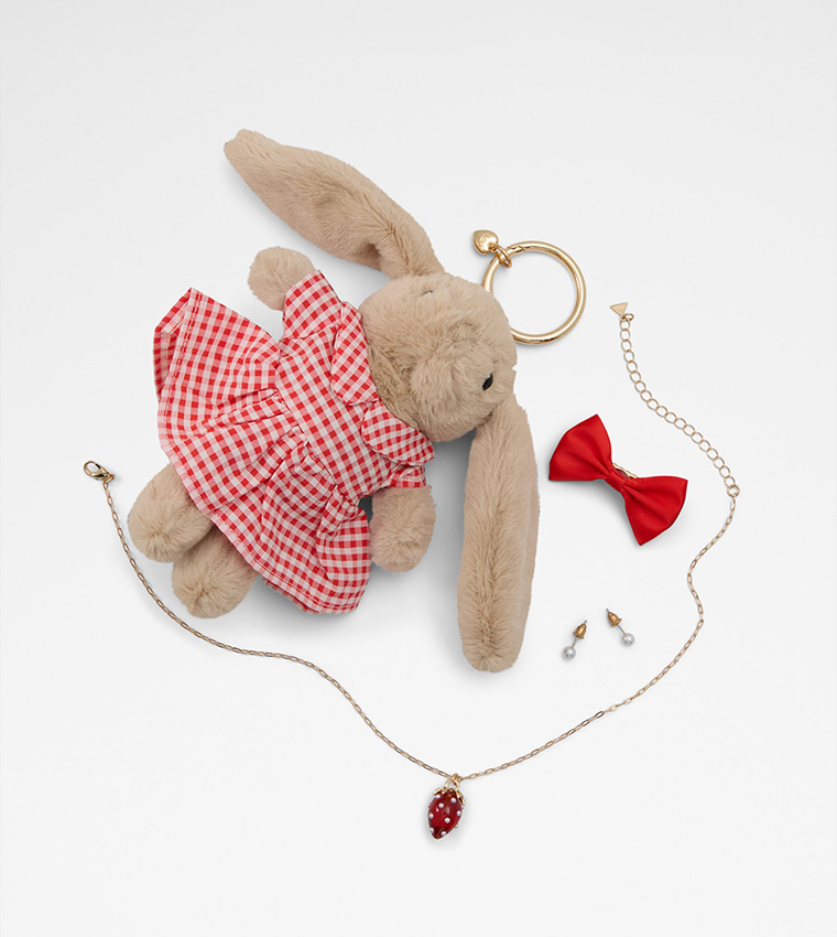 Buy Aldo Accessories HOPBERRY Plush Toy Bag Charm In Beige | 6thStreet UAE