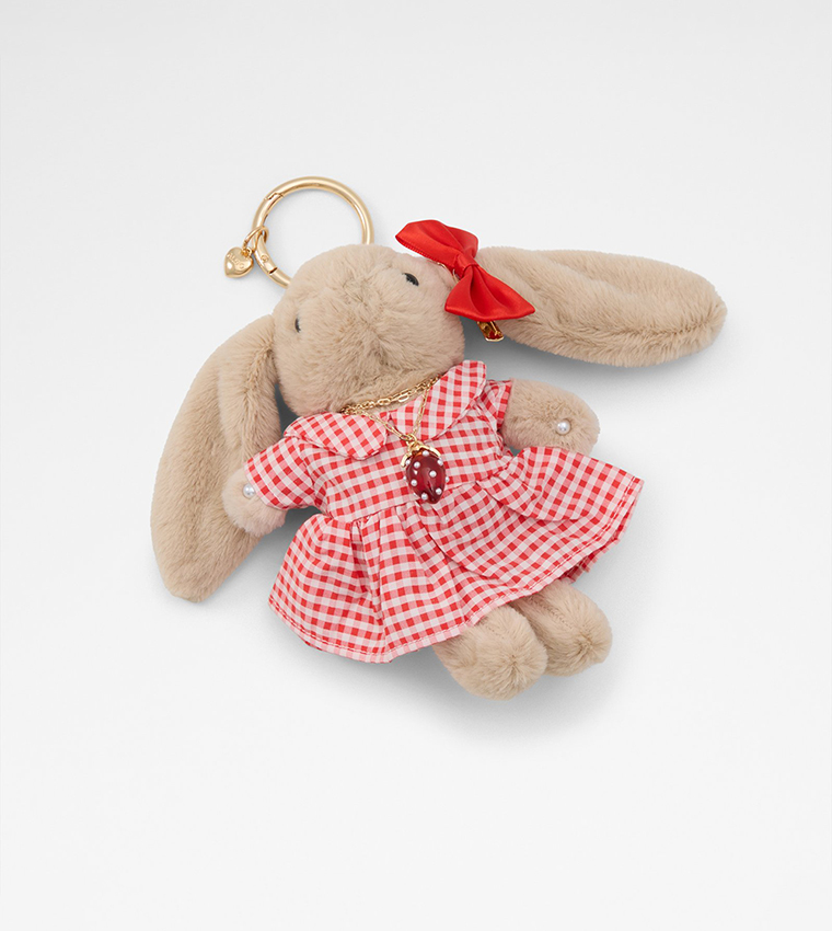 Buy Aldo Accessories HOPBERRY Plush Toy Bag Charm In Beige | 6thStreet UAE