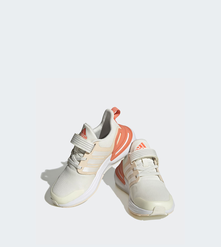 Buy Adidas RapidaSport Bounce Velcro Running Shoes In White | 6thStreet ...