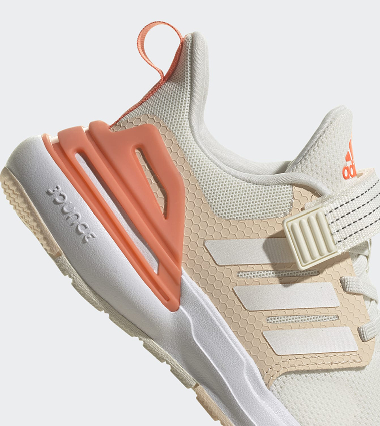 Buy Adidas RapidaSport Bounce Velcro Running Shoes In White | 6thStreet ...