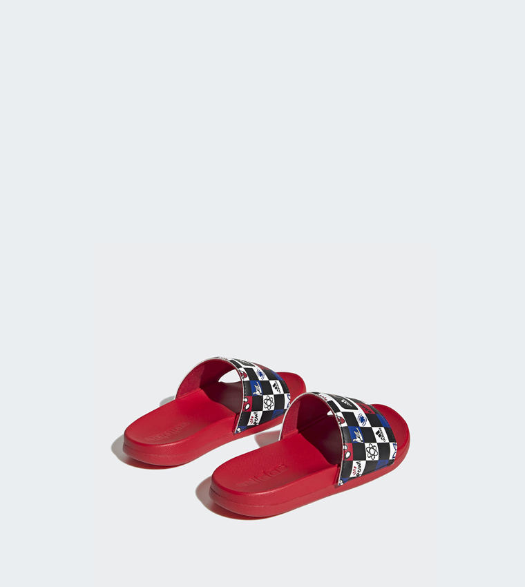 Buy Adidas Adidas X Disney Adilette Comfort Spider Man Slides In Red ...