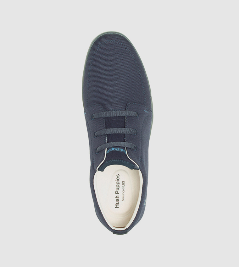 Buy Hush Puppies BRIGGS PT Lace Up Low Top Sneakers In Navy | 6thStreet UAE