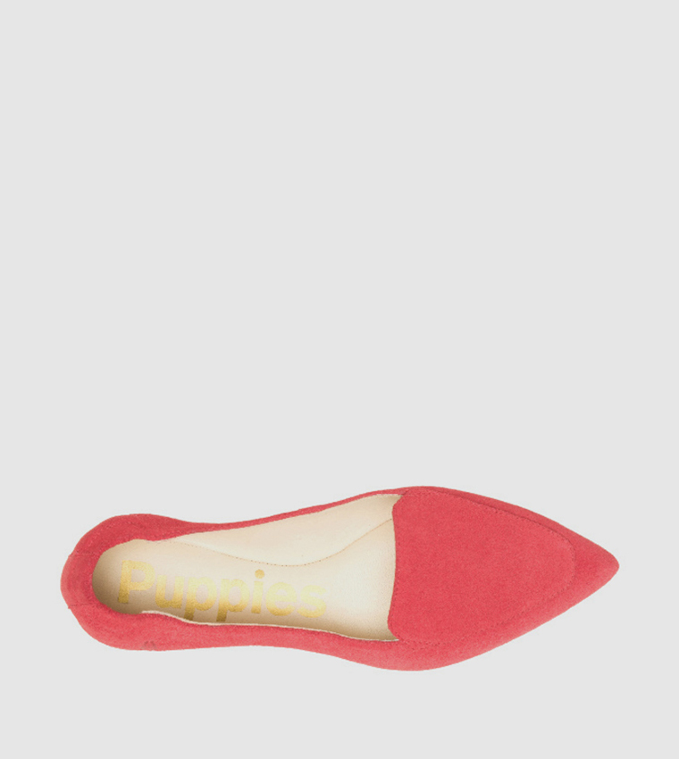Buy Hush Puppies Hazel Pointed Toe Ballerinas In Red | 6thStreet UAE