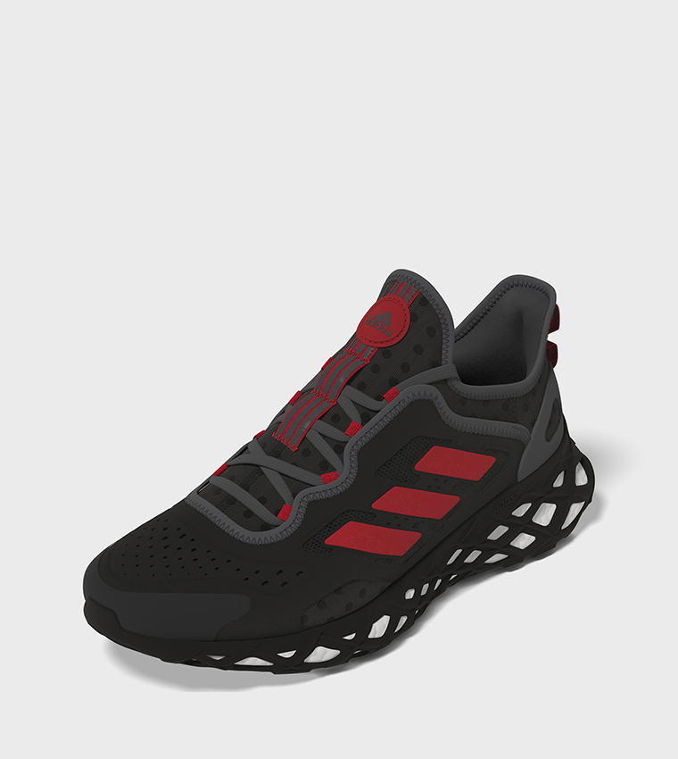 Buy Adidas WEB BOOST Lace Up Running Shoes In Black | 6thStreet UAE
