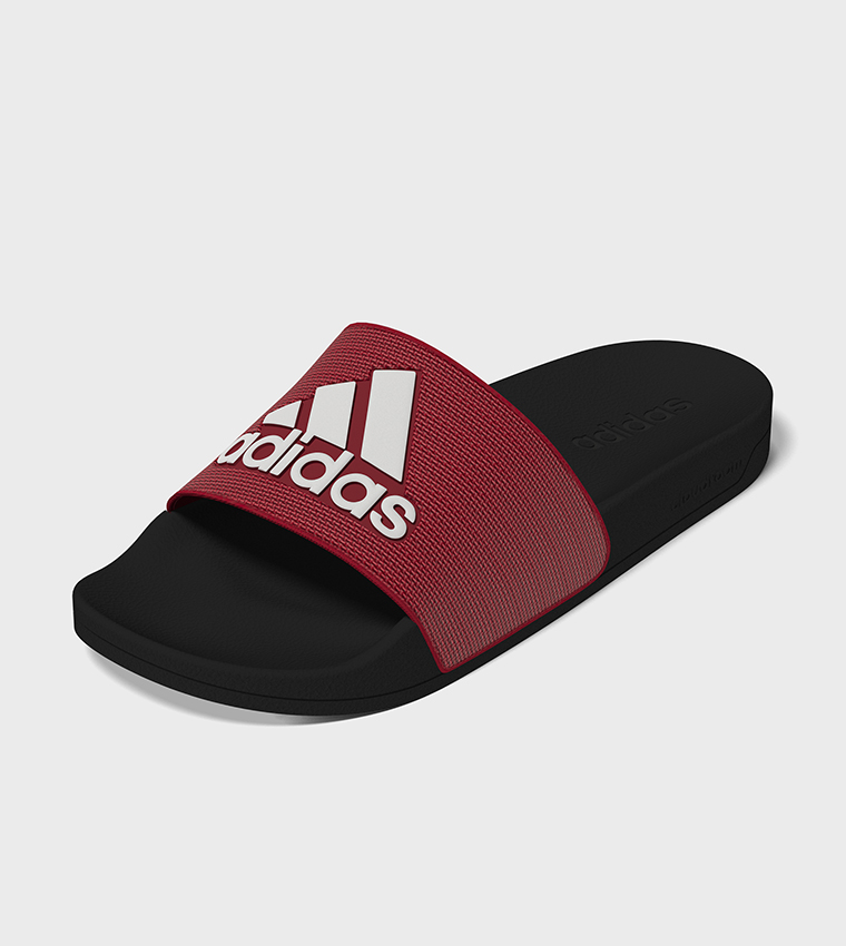 Buy Adidas ADILETTE SHOWER Logo Detail Slides In Black | 6thStreet UAE