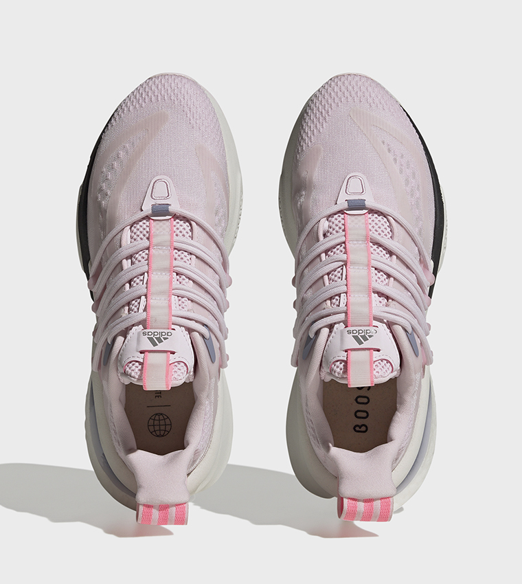 Buy Adidas Alpha Boost Textured Lace Up Running Shoes In Multiple ...