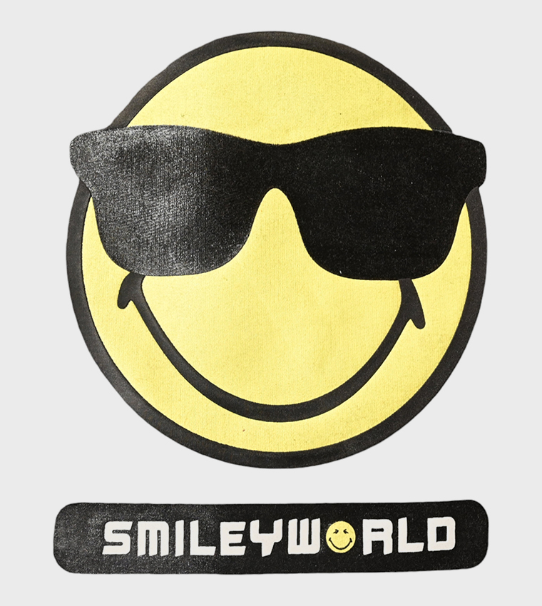 Buy Smiley Smiley World Printed Long Sleeves Sweatshirt In Grey ...