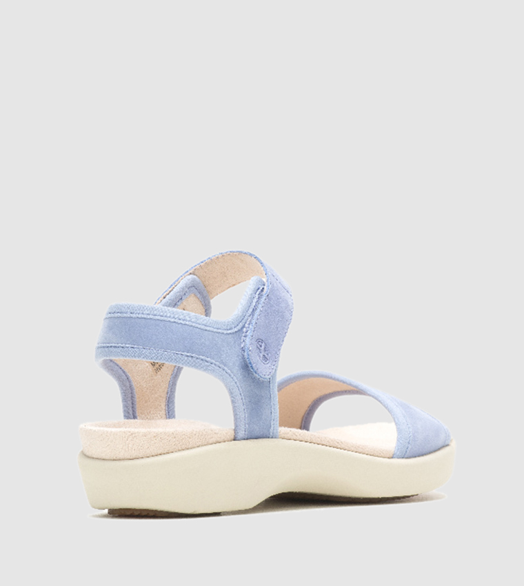 Buy Hush Puppies Dorri Qtr Strapy Flat Sandals In Blue | 6thStreet UAE