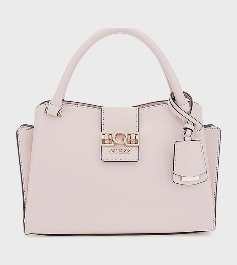 Buy Guess JANE Textured Satchel Bag In Pink | 6thStreet UAE
