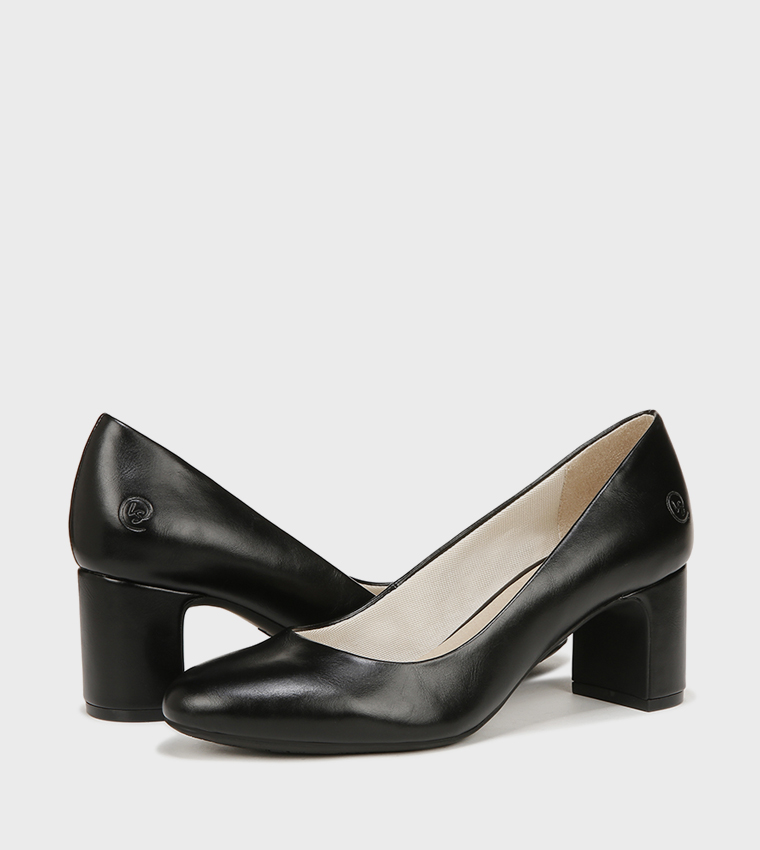 Buy Life Stride TAYLOR Block Heel Pumps In Black | 6thStreet UAE
