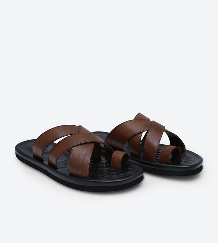 Buy Dune London Strappy Toe Loop Sandals Tan In Tan | 6thStreet Bahrain