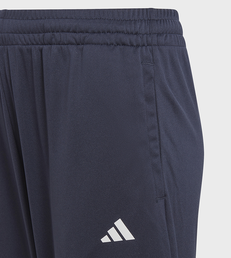 Buy Adidas Training Essentials Aeroready 3 Stripes Clothing Set In Blue ...