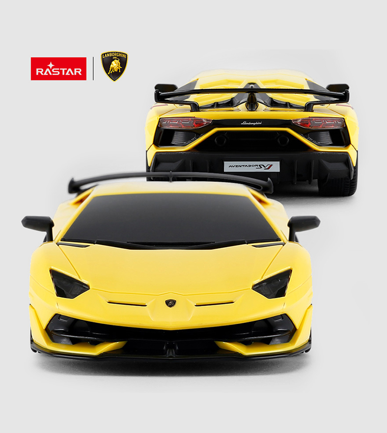 Buy R&B Kids Rastar R/C 1:24 Aventador Svj Yellow In Multiple Colors ...