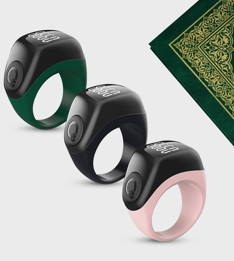 Buy IQibla Zikr Flex Advance Ring Tasbih Counting With 3 Compatible ...