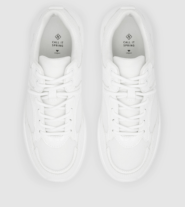 Buy Call It Spring Jacie Low Top Sneakers In White | 6thStreet Oman