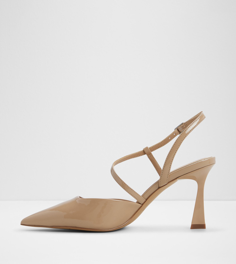 Buy Aldo JULEZ Pointed Toe Slingback Pumps In Beige | 6thStreet UAE