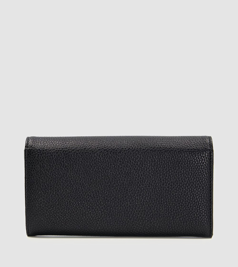 Buy Dune London KINGLY Textured Bi Fold Snap Closure Wallet In Black ...