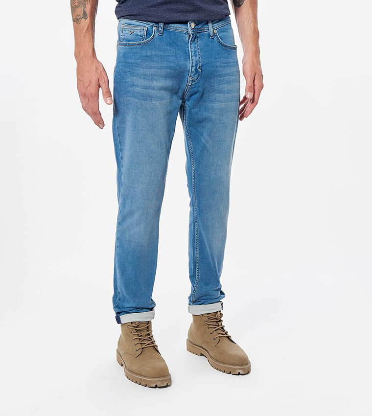 Buy Kaporal Mid Rise Slim Fit Jeans In Indigo | 6thStreet UAE