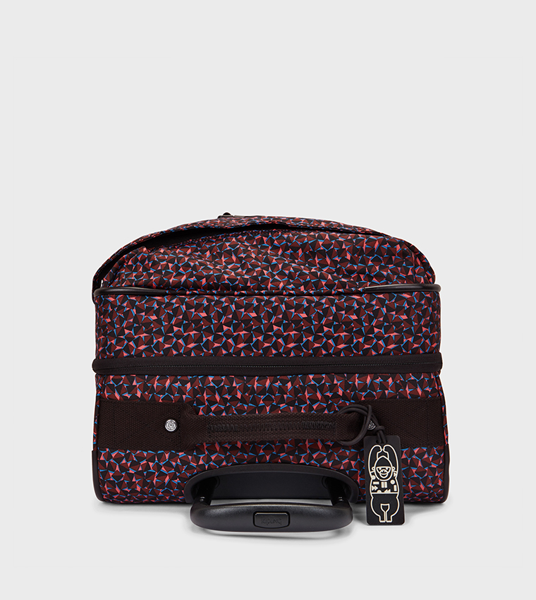 Buy Kipling SPONTANEOUS M Patterned Trolley Bag In Black | 6thStreet ...