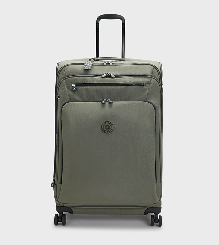 Buy Kipling YOURI SPIN Logo Detail Large Trolley In Green | 6thStreet ...