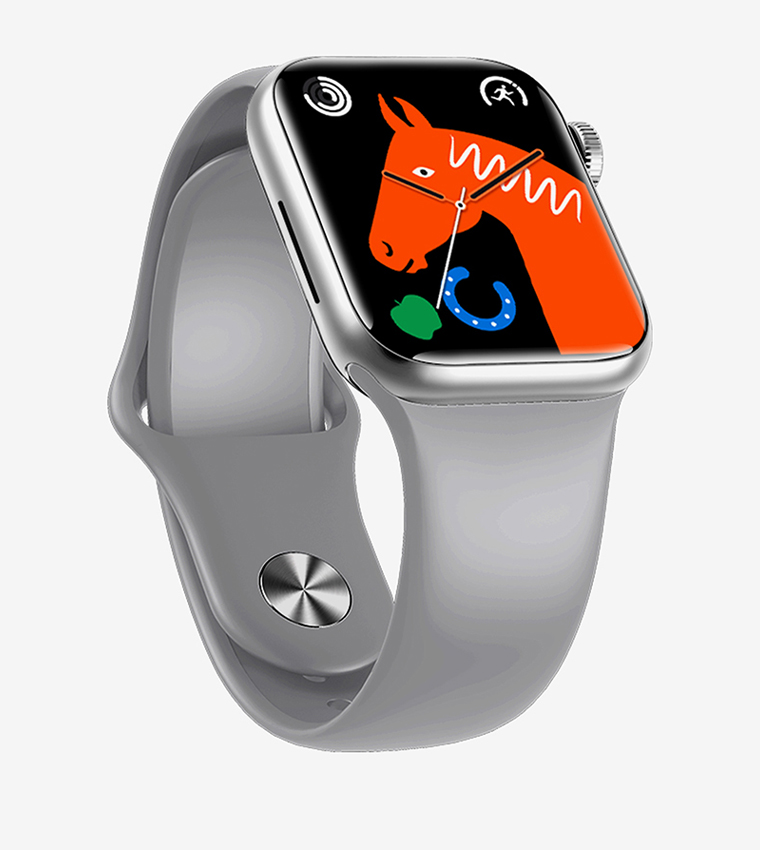 Buy Kenneth Scott Silicon Strap Smart Dial Watch In Grey | 6thStreet Qatar