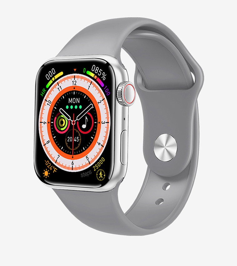 Buy Kenneth Scott Silicon Strap Smart Dial Watch In Grey | 6thStreet Qatar