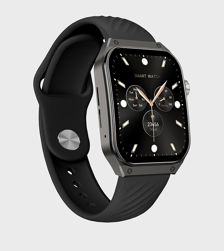Buy Kenneth Scott Square Dial Smart Watch With Interchangeable Strap In ...