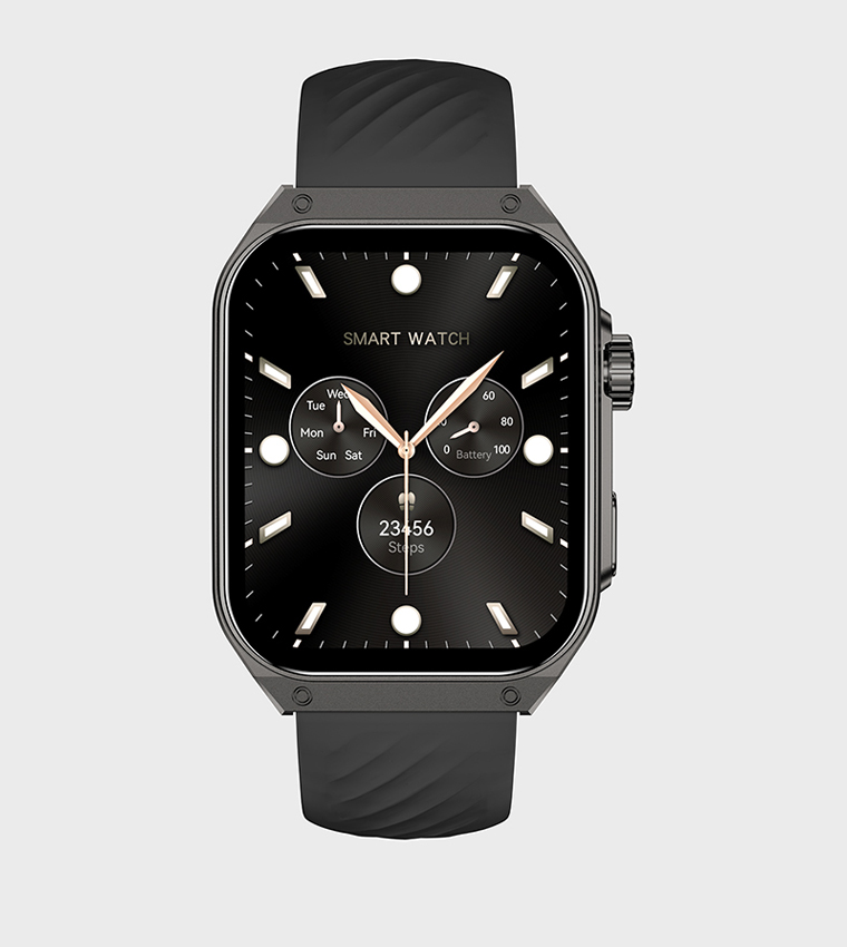 Buy Kenneth Scott Square Dial Smart Watch With Interchangeable Strap In ...