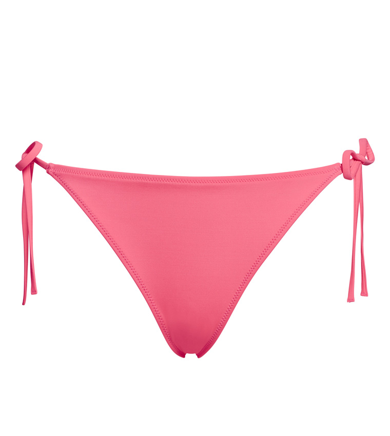 Buy Calvin Klein Cheeky String Side Tie Neon Coral Pink In Pink ...