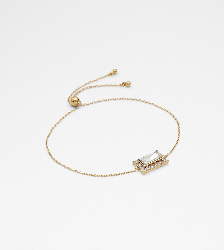 Buy Aldo Accessories LACEFLOWER Embellished Bracelet In Gold | 6thStreet UAE