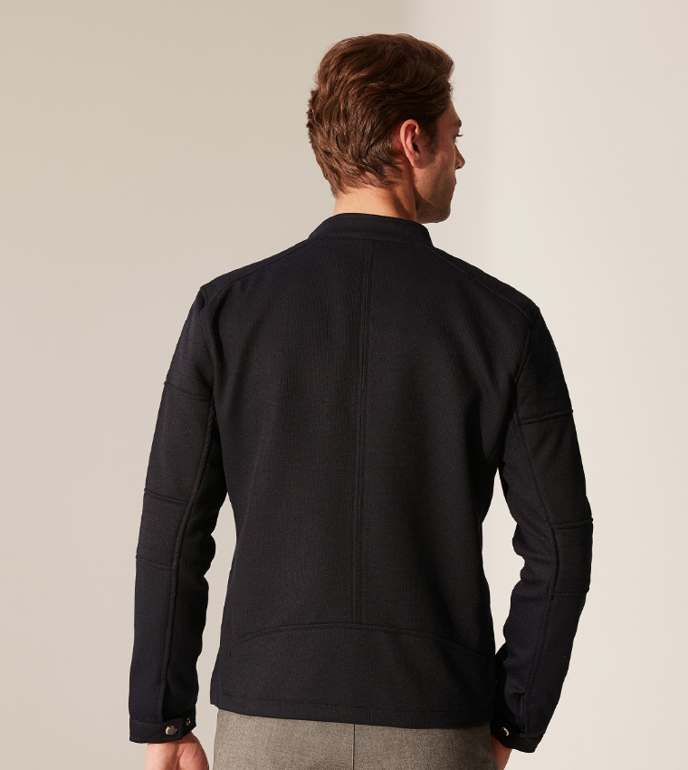 Buy LC Waikiki Woven Jacket Navy In Blue | 6thStreet Kuwait