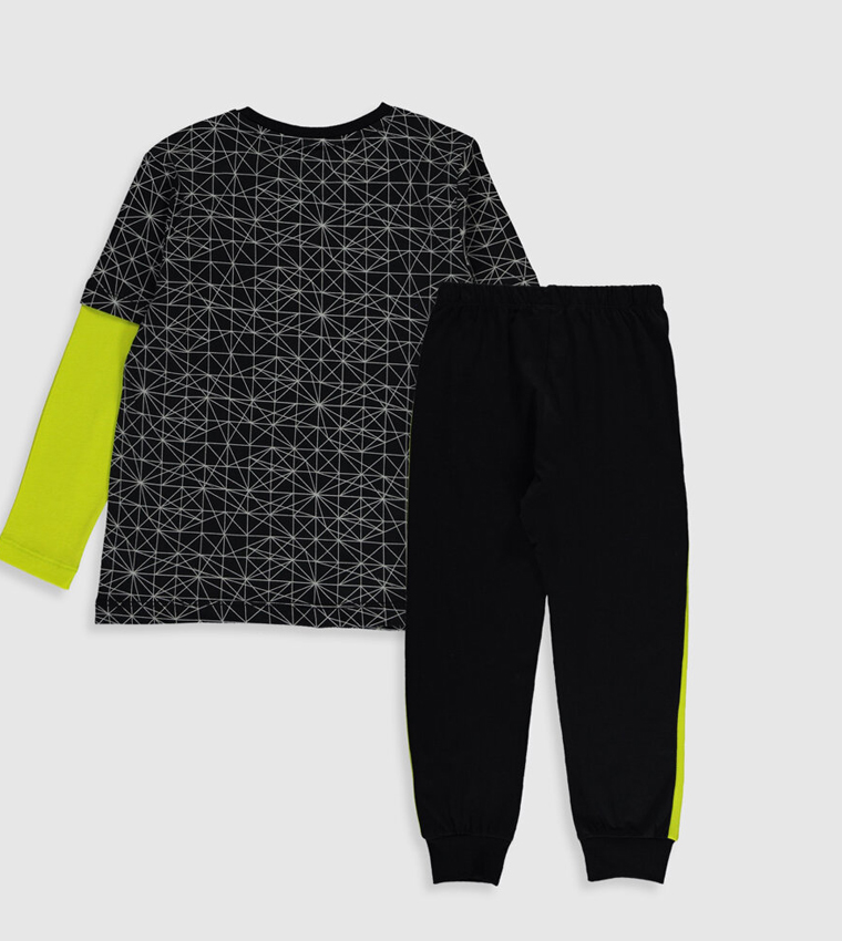 Buy LC Waikiki Key Pyjamas Set Long New Black In Black | 6thStreet Qatar