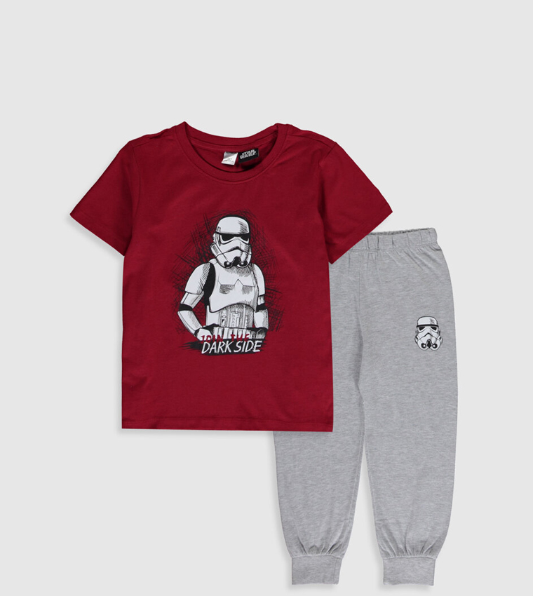 Buy LC Waikiki Key Pyjamas Set Short Red In Red | 6thStreet Qatar