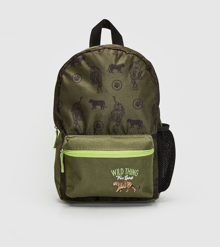 Buy LC Waikiki Backpacks Khaki Printed In Green | 6thStreet Bahrain