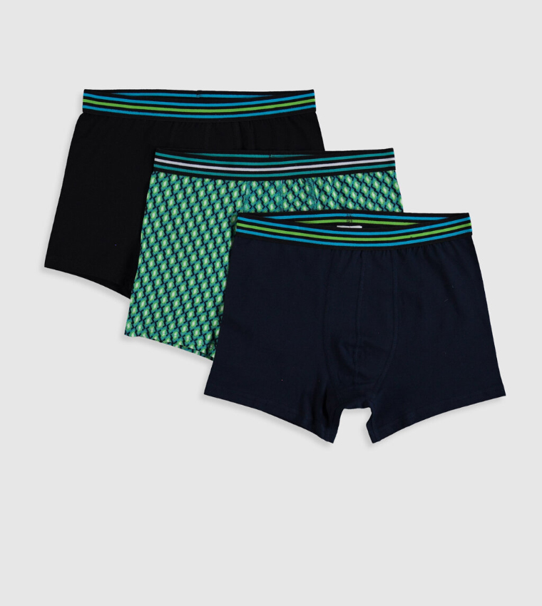 Buy LC Waikiki Flexible Fabric Standard Molding Boxer 3 Blue In Blue ...