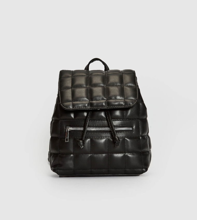 Buy LC Waikiki Faux Leather Backpack Black In Black | 6thStreet Qatar