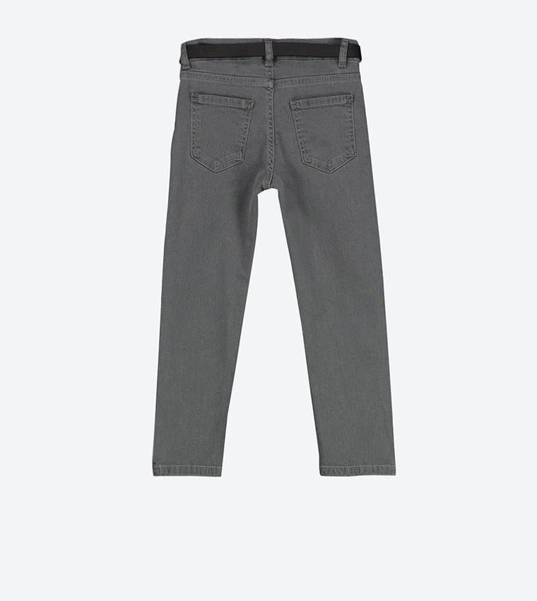 Buy LC Waikiki 5 Pocket 1 Zip Fly Closure Jeans Grey In Grey ...