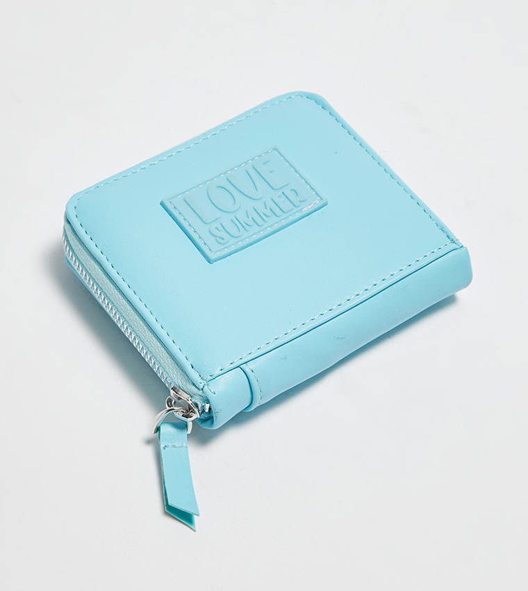 Buy LC Waikiki Label Printed Girl Wallet In Blue | 6thStreet UAE