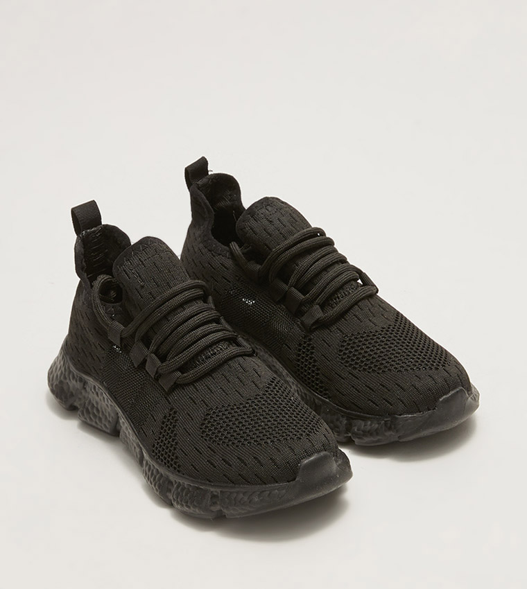 Buy LC Waikiki Lace Up Mesh Detailed Active Sport Shoes In Black ...