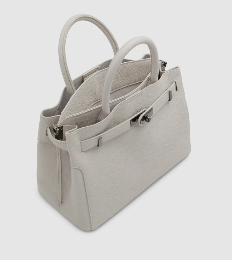 Buy Call It Spring LEMERCIER Textured Top Handle Bag In Grey ...
