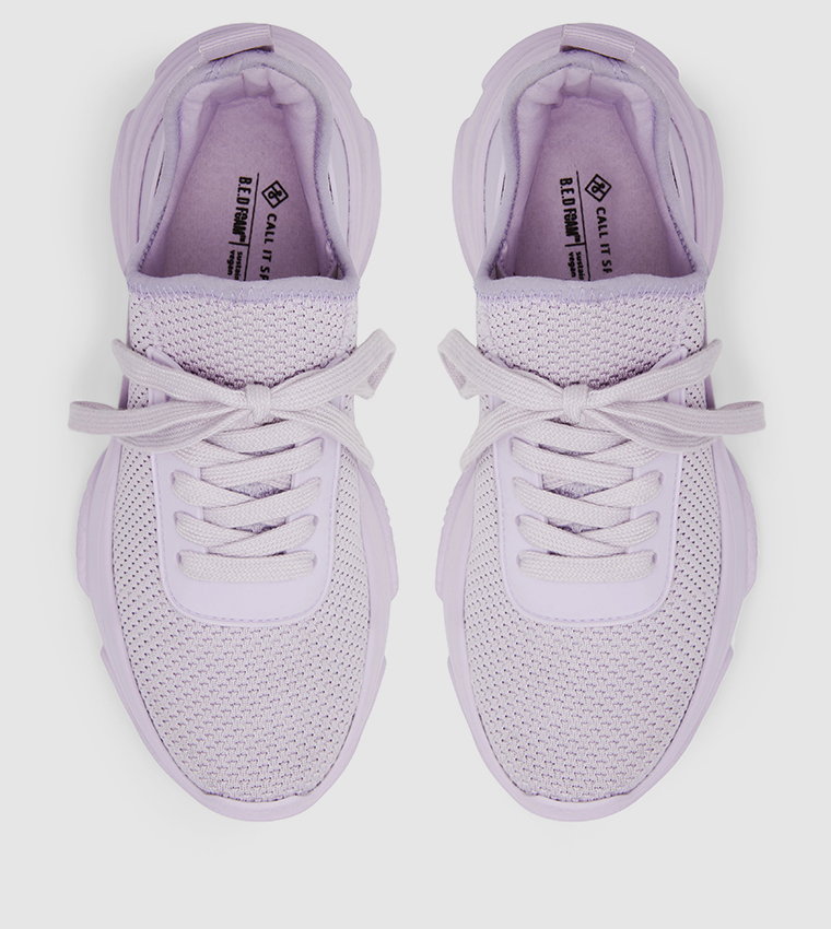 Buy Call It Spring Lexxii Low Top Sneakers In Purple | 6thStreet UAE