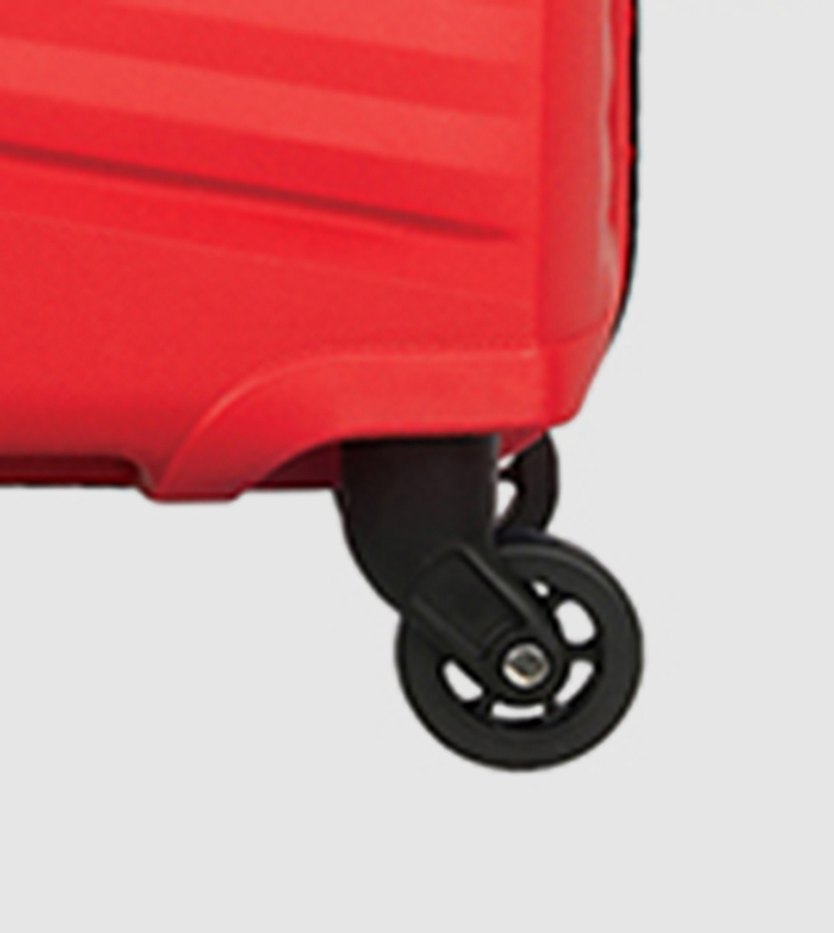 Buy American Tourister PHOENIX Set Of 3 Hard Shell Trolleys In Red ...