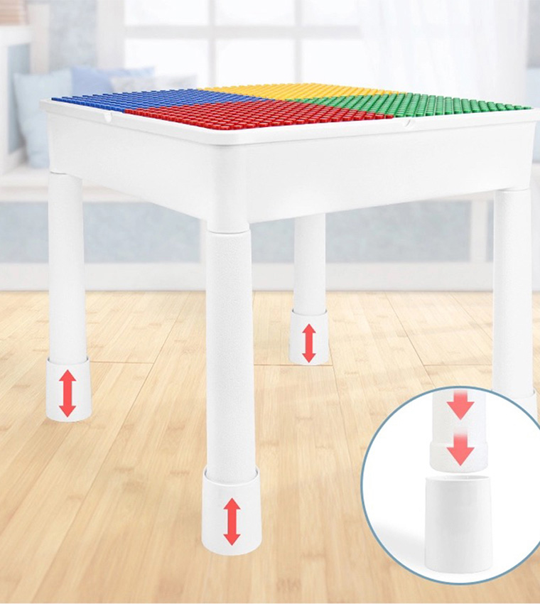 Buy Little Story 4 In 1 Activity And Block Table With 50 Blocks In ...