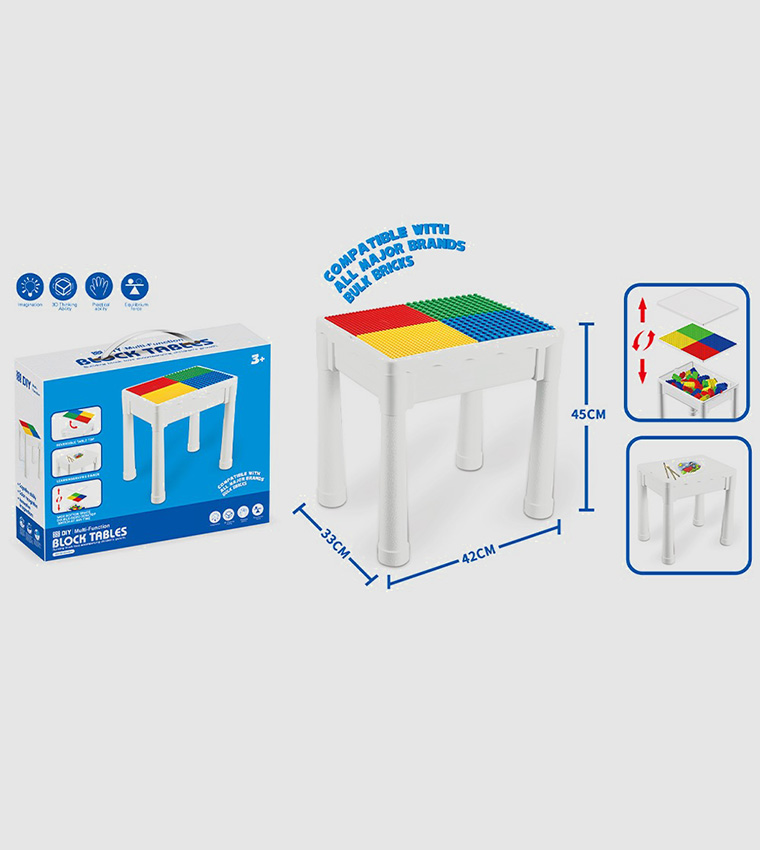 Buy Little Story 4 In 1 Activity And Block Table With 50 Blocks In ...